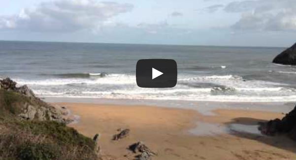 Video de playa de Perlora desde varios planos